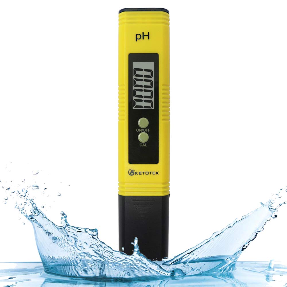 KETOTEK Digital PH Meter, PH Meter with ATC, Water PH Test Meter with 0.00-16.00ph Measure Range for Drinking Water, Hydroponics, Aquariums, Swimming Pools. High Accuracy 0.01 PH Pen Tester…