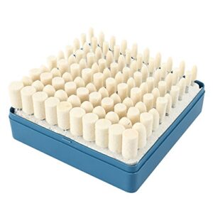 100pcs felt polishing wheels wool polishing buffing pads, mandrel mounted grinding bits，polishing grinding head wheel tool kit for dremel rotary tool - 1/8 inch shank