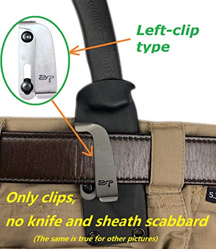 K-Sheath Clip- New Titanium Alloy Clip Fast Scabbard Clip for Kydex Sheath (Left-Clip Type)