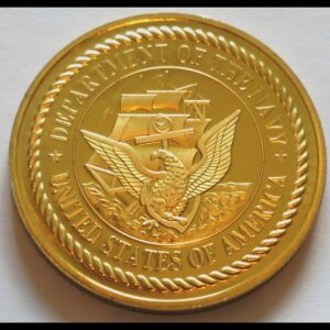 Navy USS Albuquerque Submarine Colorized Challenge Art Coin