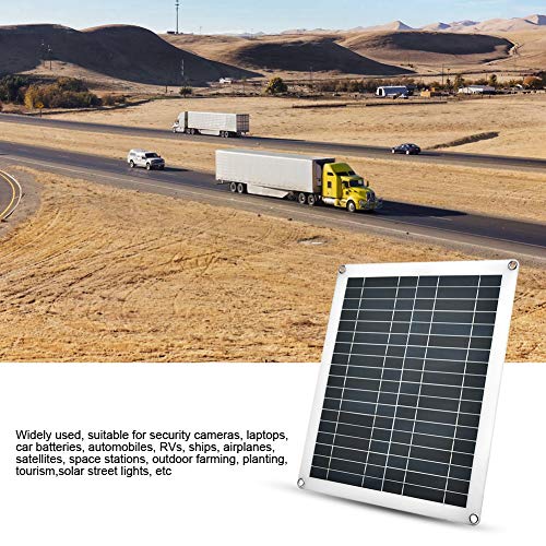 20W Flexible Solar Panel,New Waterproof Flexible Polycrystalline Solar Panel Charger Outdoor para barcos, autocaravanas, caravanas y sistemas de desagüe