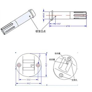 Taidacent Corrosion and Acid Resistance I2c Digital Temperature Temp and Humidity Meter Soil Moisture Sensor Probe (SHT35)