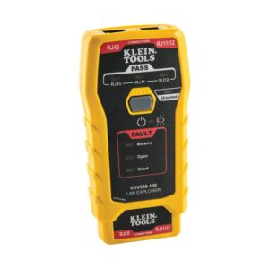 klein tools vdv526-100 network lan cable tester, vdv tester, lan explorer with remote