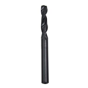 wokesi 1/2"round shank dia series,15.8mm drill dia,coated,high speed steel twist drill bit for steel,iron,stainless steel metal drilling bore machining (15.8mm drill dia)