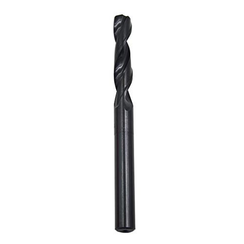 Wokesi 1/2"Round Shank Dia Series,15.8mm Drill Dia,Coated,High Speed Steel Twist Drill Bit for Steel,Iron,Stainless Steel Metal Drilling Bore Machining (15.8mm Drill Dia)