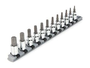 tekton 3/8 inch drive torx bit socket set, 12-piece (t10-t60) | shb91103