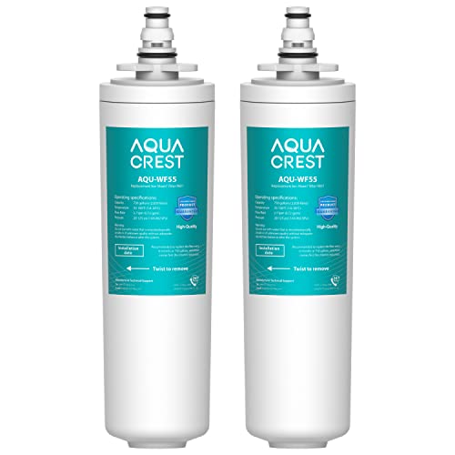 AQUACREST 9601 Water Filter, Model No.AQU-WF55. Replacement for Moen 9601 ChoiceFlo 9600, 9602, 9500, 9501, 9502, Fits F87400, F7400, F87200, 77200, CAF87254, S5500 Series of Moen Faucets (Pack of 2)