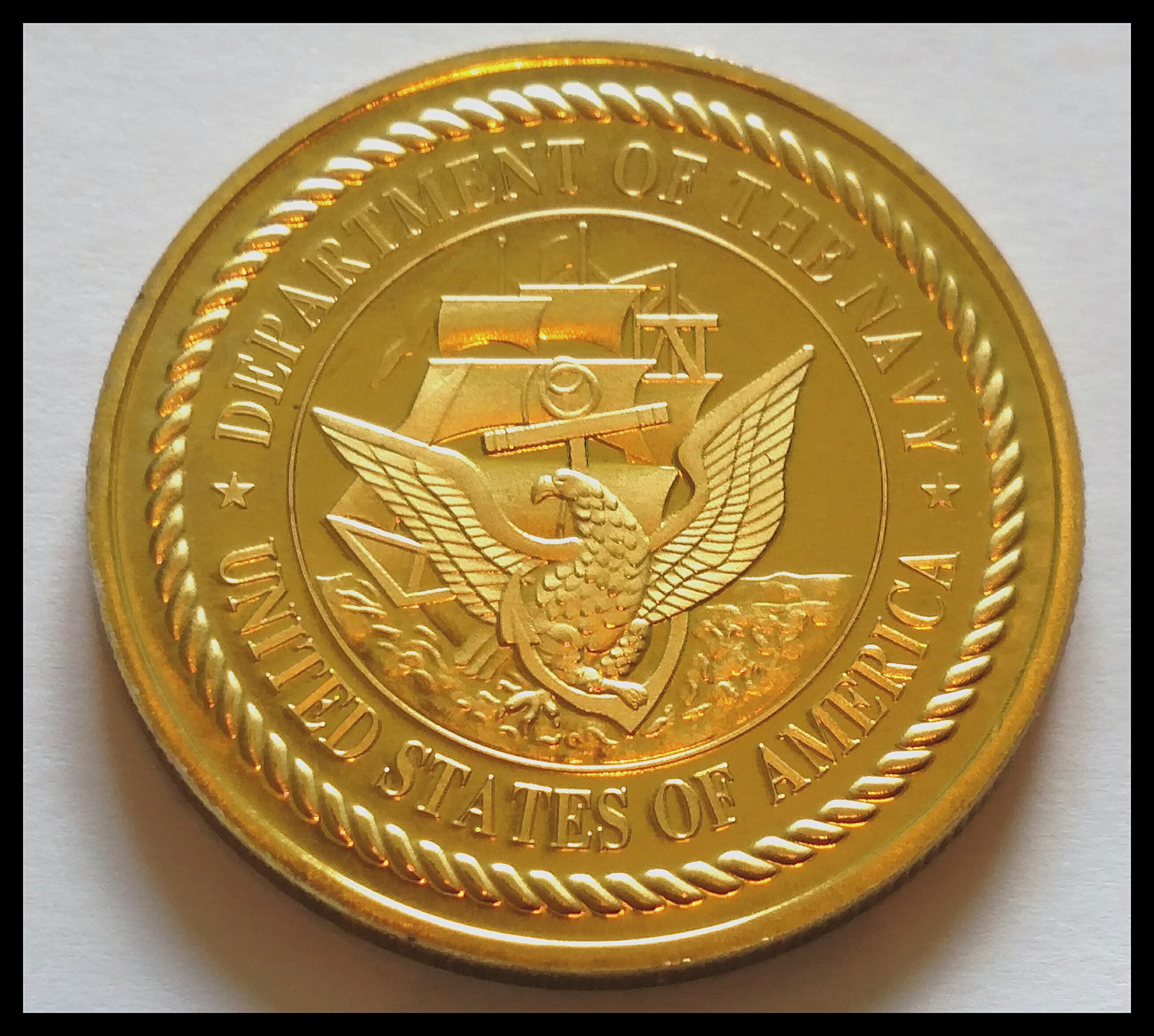 Navy USS Lexington CV-16 Colorized Challenge Art Coin