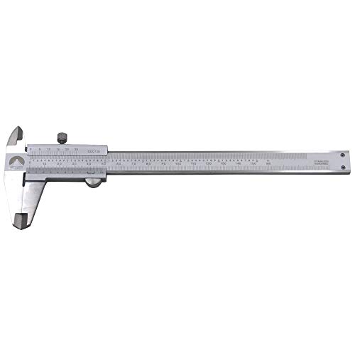 Oudtinx Professional Caliper Vernier Caliper Stainless Steel Hardened Chromeplated Inch/Metric 0-6"/150mmx0.001"/0.02mm