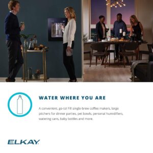 Elkay LBWD06WHK ezH2O Liv Built-in Filtered Water Dispenser, Remote Chiller, Aspen White