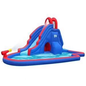 sunny & fun slide ‘n spray inflatable water slide park