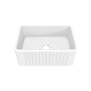 swiss madison sm-ks245 delice 24 x 18 ceramic, farmhouse kitchen sink with apron