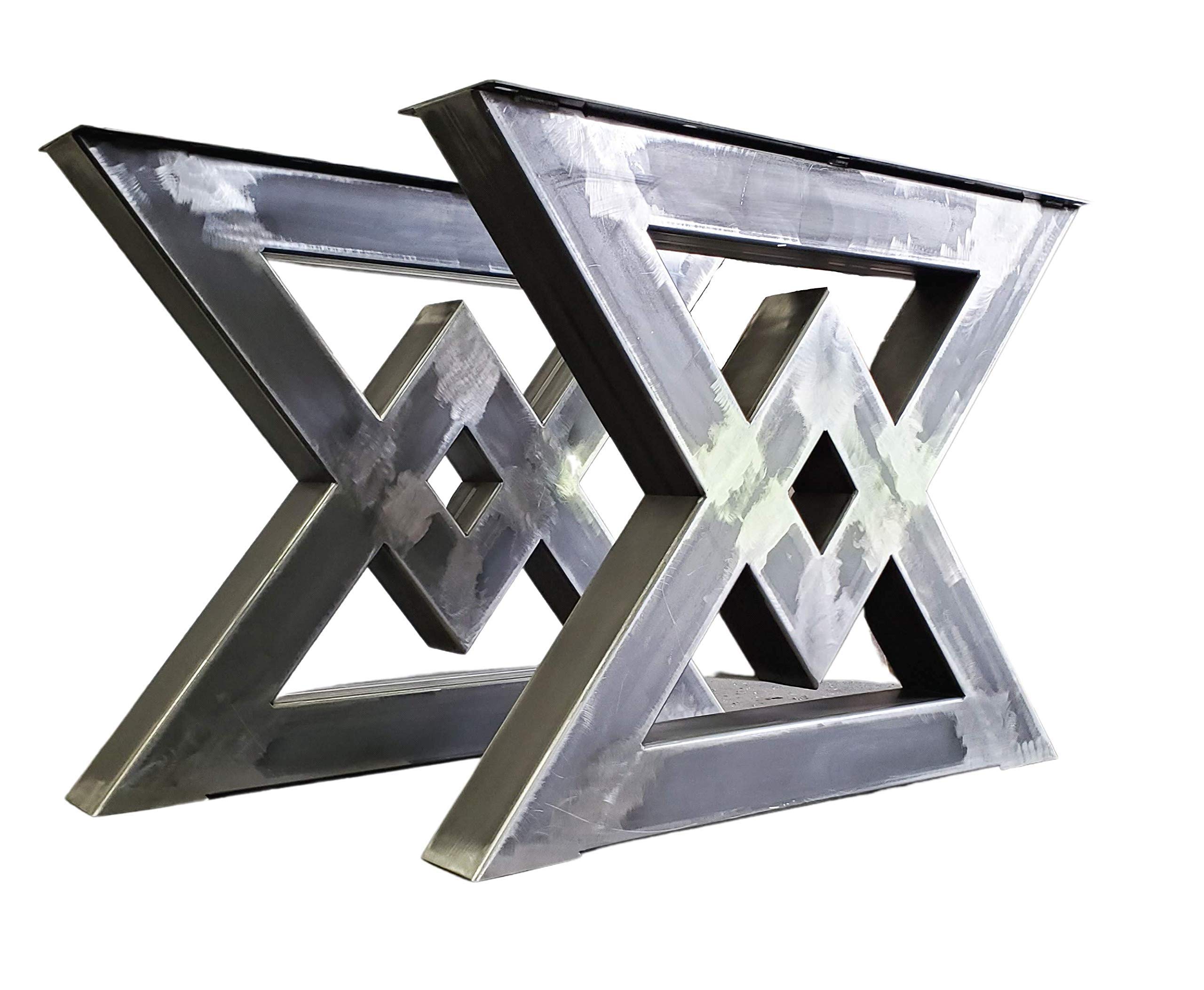 Metal Table Legs, Diamond Style - Any Size and Color