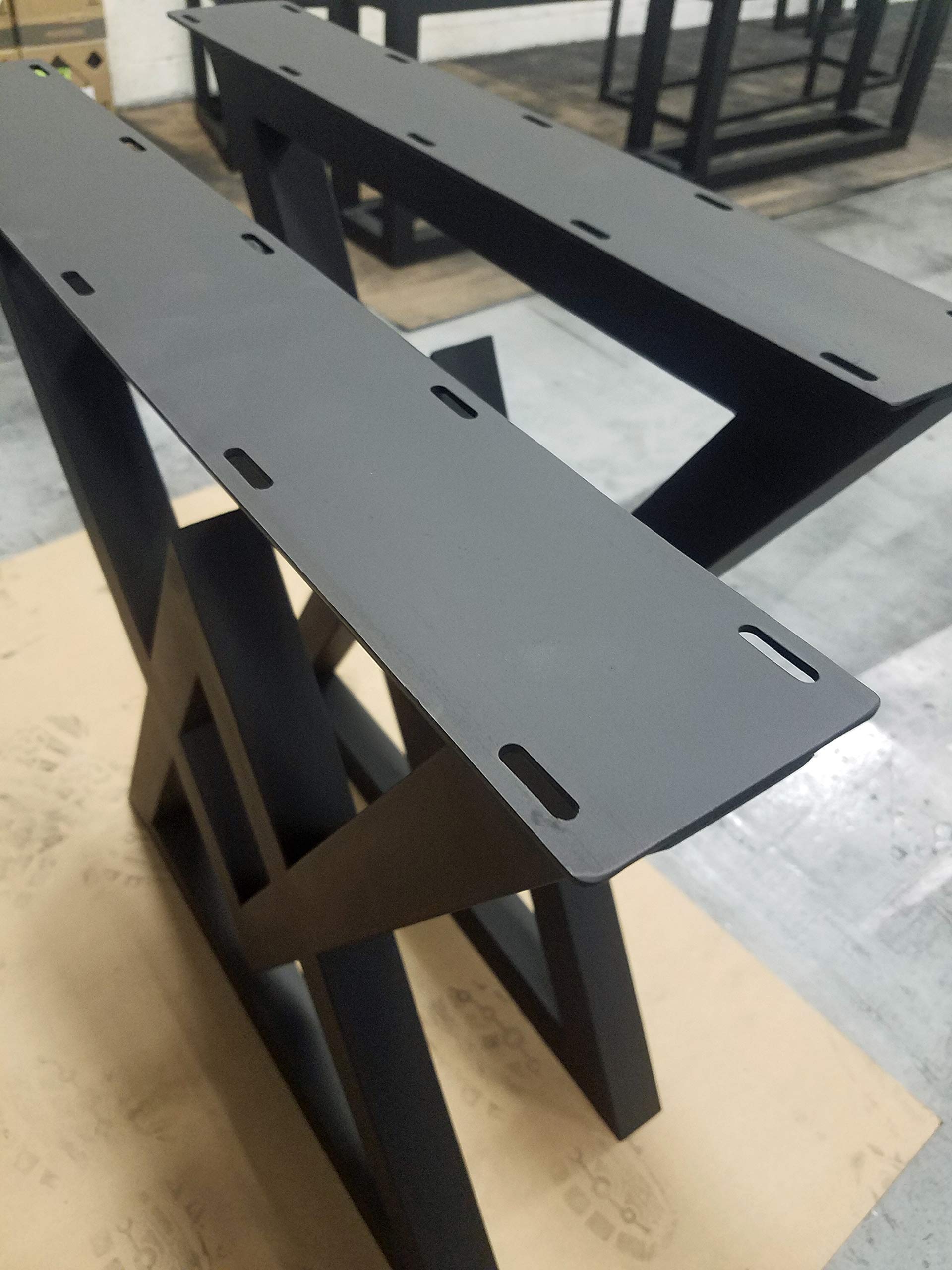 Metal Table Legs, Diamond Style - Any Size and Color