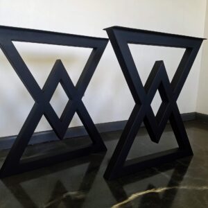 Metal Table Legs, Diamond Style - Any Size and Color