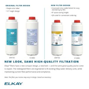 Elkay ERF750 WaterSentry Plus Residential Replacement Filter, White, 1 Count (Pack of 1)