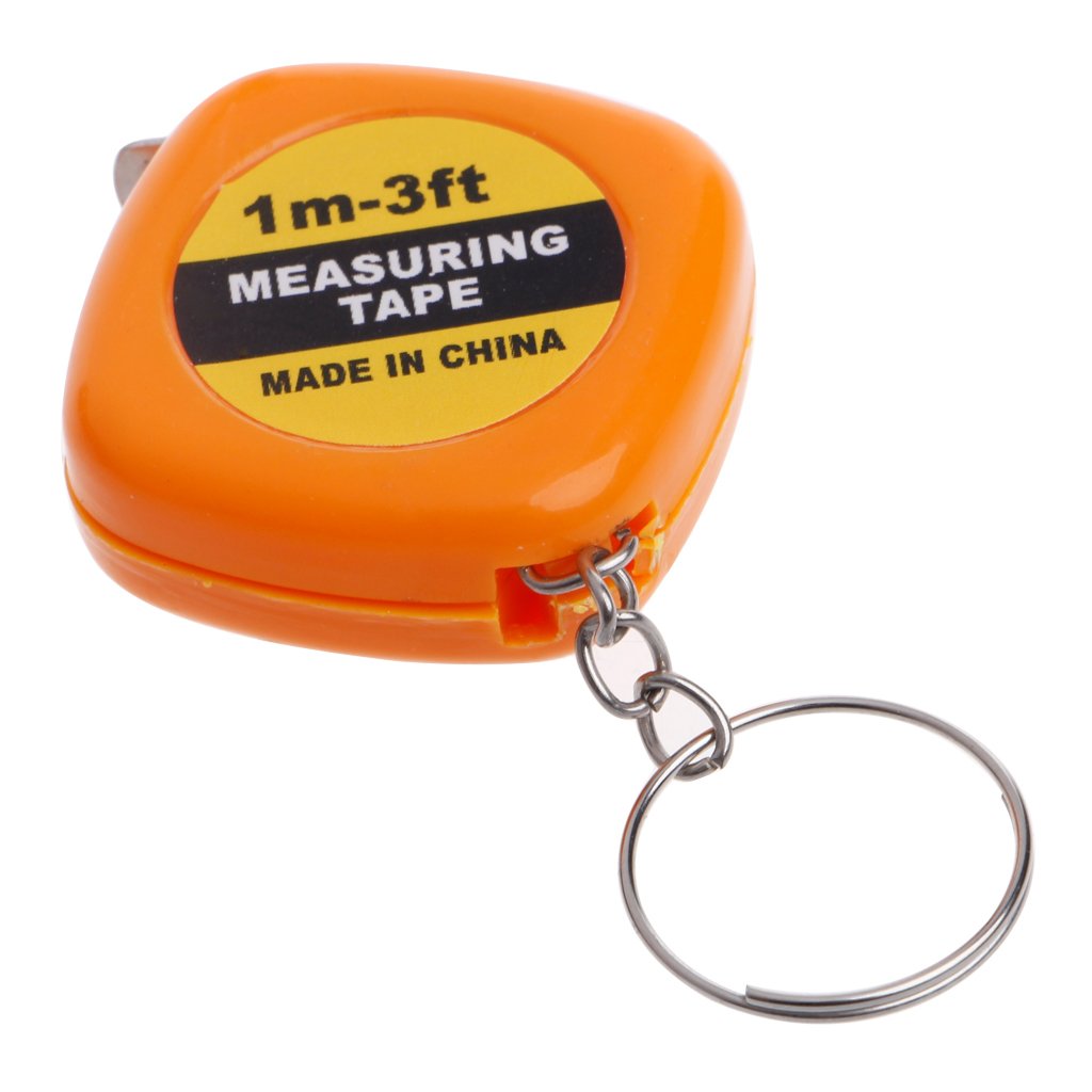 Youngy Easy Retractable Ruler Tape Measure Mini Portable Pull Ruler Keychain 1m/3ft