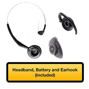 Mitel Cordless Headset and DECT Module Bundle, #50005712 | Mitel 5330e, 5340e and 5360e phones | Includes all accessories (Renewed)