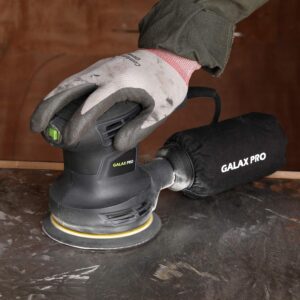 GALAX PRO 280W 13000OPM Max 6 Variable Speeds Orbital Sander with 15Pcs Sanding Discs, 5” electric Sander with Dust Collector for Sanding and Polishing