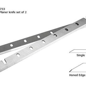 Planer Blades Knives HSS for DeWalt DW733 DW7332 Thickness Planers with 12.5 Inches Replacement Heat Treated 1 Set (2 pcs)