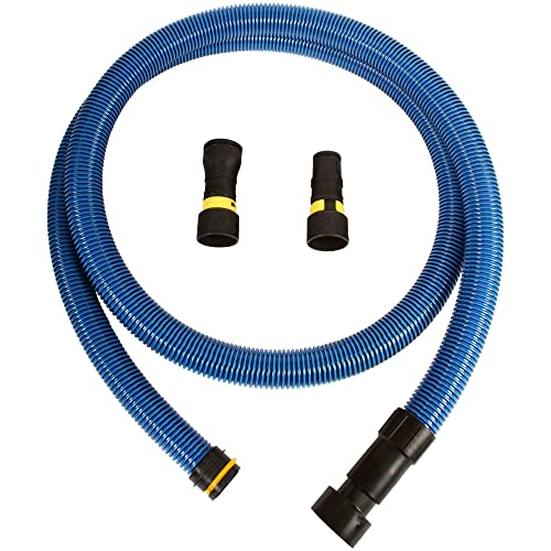 Cen-Tec Systems 94511 Antistatic Wet/Dry Vacuum Shop Vacs with Universal Power Tool Adapter Set, 10 Ft. Hose, Blue