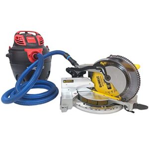 Cen-Tec Systems 94511 Antistatic Wet/Dry Vacuum Shop Vacs with Universal Power Tool Adapter Set, 10 Ft. Hose, Blue