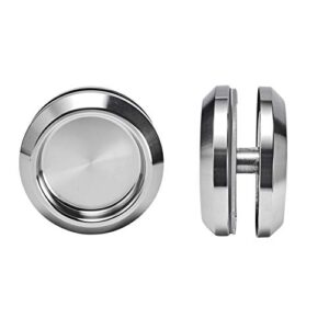 deekoudt stainless steel shower glass door sliding knob bathroom round back-to-back handle pull pack of 2