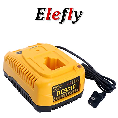 Elefly 7.2V-18V Battery Charger DC9310 Compatible with Dewalt 18V 14.4V 12V 9.6V 7.2V NiCad & NiMh Battery DC9096 DC9098 DC9099 DW9057 DC9071 DW9098 DW9099