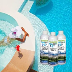 Waters Choice Pure Enzymes for Spas 3 Pack- All Natural Spa Water Care, Hot Tub Cleaner, Premium Water Care, 3 Month Supply, No Harsh Spa Hot Tub Chemicals, Spa Enzymes for Hot Tubs