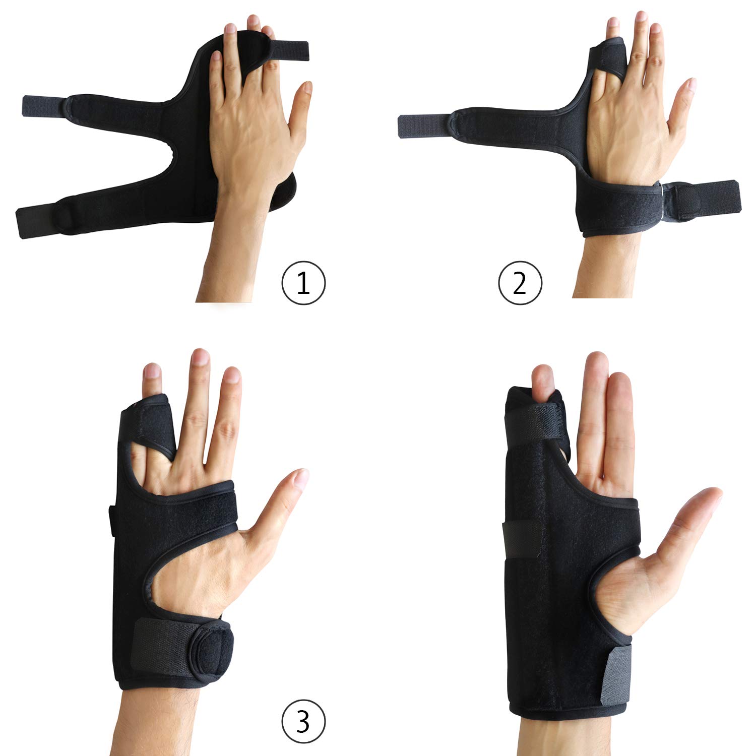 Soles Neoprene Boxer Break Metacarpal Splint Brace Fits both Left/Right Hand, Finger Splint