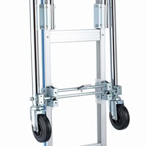 SHZOND Aluminum Hand Truck 2 in 1 Convertible Hand Truck 1000 LBS Capacity Hand Truck and Dolly Utility Cart