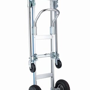 SHZOND Aluminum Hand Truck 2 in 1 Convertible Hand Truck 1000 LBS Capacity Hand Truck and Dolly Utility Cart