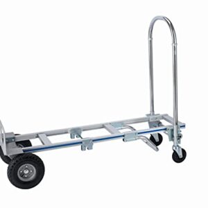 SHZOND Aluminum Hand Truck 2 in 1 Convertible Hand Truck 1000 LBS Capacity Hand Truck and Dolly Utility Cart