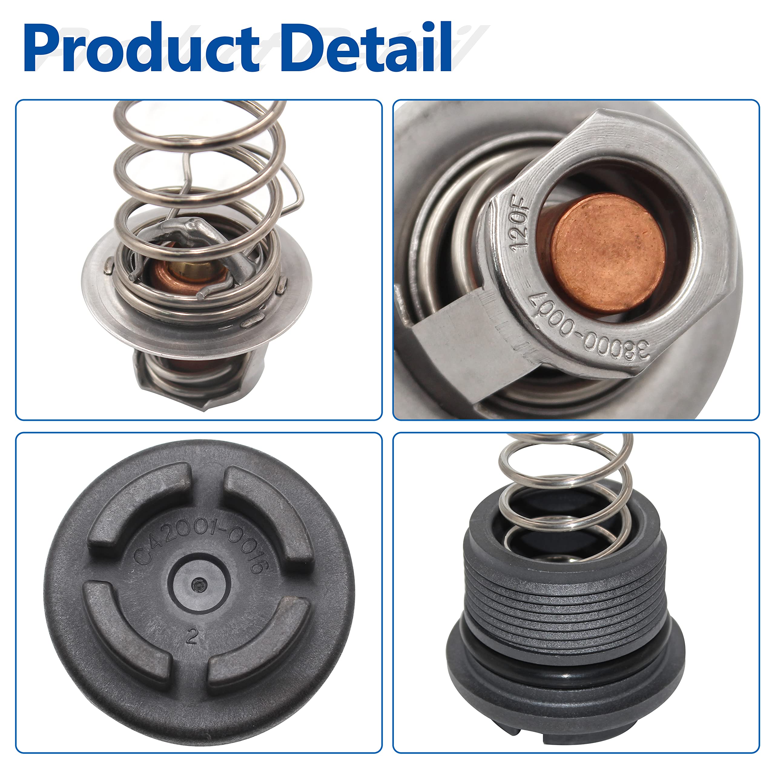 ARU Thermal Regulator #77707-0010 Compatible with MasterTemp Pool and Spa Heaters，Aftermarket Part