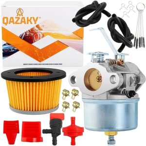 qazaky carburetor compatible with tecumseh 631793 631440 h70 h80 7hp 8hp 9hp snowblower snowthrower troy bilt chipper vac 47279 47261 65582v shredder horse tillers mia10291 snow thrower