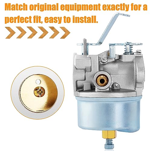 QAZAKY Carburetor Compatible with Tecumseh 631793 631440 H70 H80 7HP 8HP 9HP Snowblower Snowthrower Troy Bilt Chipper Vac 47279 47261 65582V Shredder Horse Tillers MIA10291 Snow Thrower