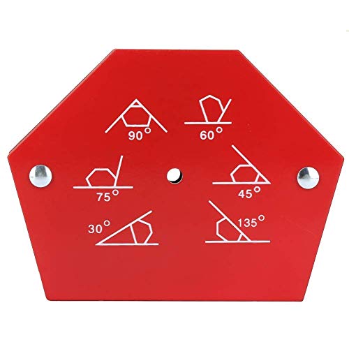 FTVOGUE Welding Holder Multi-angle Six Sides Magnet Stand Arrows Magnetic Welder Fixing Tool 30°60°45°75°90°135°(50LBS)