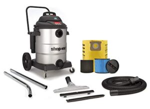 shop-vac 9627810 16 gallon 6.5 peak hp contractor wet dry vacuum, stainless steel