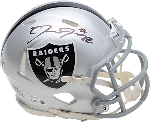 Josh Jacobs Las Vegas Raiders Autographed Riddell Speed Mini Helmet - Autographed NFL Mini Helmets