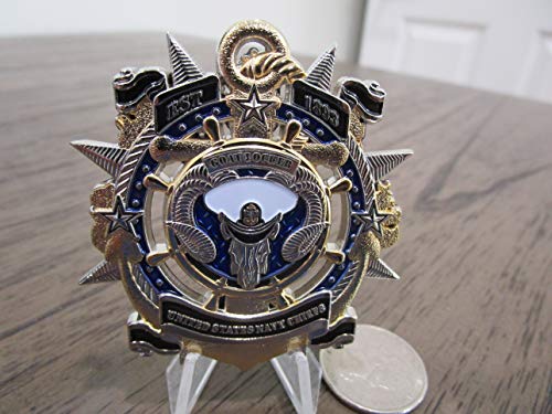 United States Navy Chiefs Mess * Goat Locker Compass Navy Chief CPO Challenge Coin