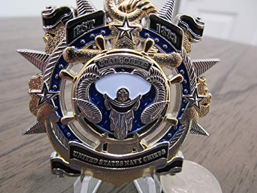 United States Navy Chiefs Mess * Goat Locker Compass Navy Chief CPO Challenge Coin