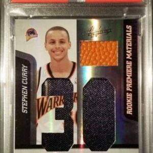 Stephen Curry Signed RC 2009 Panini Absolute Memorabilia Jersey 1/1 PSA 5 AUTO 9 - Basketball Autographed Game Used Cards