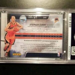 Stephen Curry Signed RC 2009 Panini Absolute Memorabilia Jersey 1/1 PSA 5 AUTO 9 - Basketball Autographed Game Used Cards