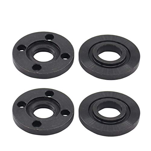 ApplianPar Angle Grinder Inner Outer Flange Lock Nut for Black & Decker Dewalt Ryobi Milwaukee Makita 224399-1 193465-4 224568-4 Metal Set of 2