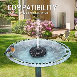 VIVOSUN 2-in-1 Outdoor Garden Bird Bath with Flower Planter Base, Weather-Resistant Garden Décor, 28” High Green