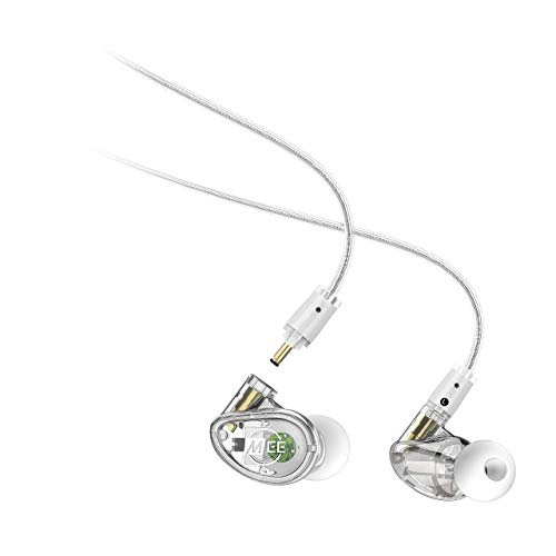 MEE Professional MX4 PRO Quad-Driver Hybrid Musician’s In Ear Monitor Headphones with High-Resolution Reference Sound; Noise Isolating Earbuds Earphones with Optional Customization & Detachable Cables