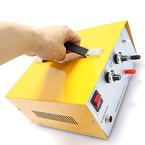 MXBAOHENG 2 in1 Pulse Spot Welder High Power Handheld Pulse Spot Welding Machine DX-80A Collision Welding Machine Jewelry Tools 500W AC220V/110V (110V)