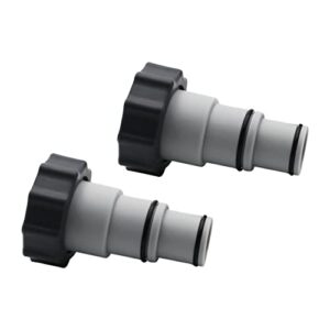 ARU (Pair) Hose Adapter w/Collar Replacement for Intex Fit For Threaded Connection Pumps