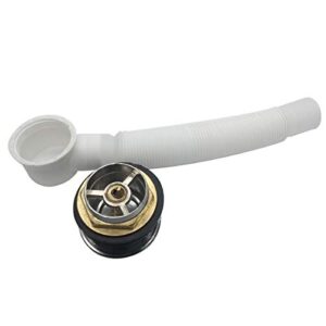 Tip Toe Style Bathtub Drain Stopper with A Flexible Water Pipe