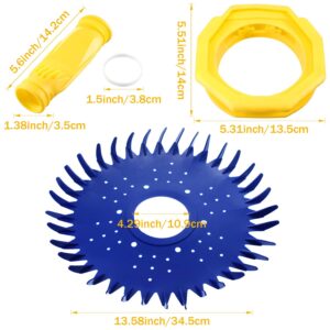 4 Pieces Pool Cleaner Replacements Include W70329 Pool Cleaner Finned Seal W69698 Pool Cleaner Diaphragm W70327 Foot Pad Compatible with Zodiac Baracuda G2, G3, Replace W69721 W72855 (Blue, Yellow)